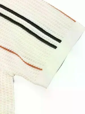 BLUE DE GÊNES Striped Short-sleeve Cardigan