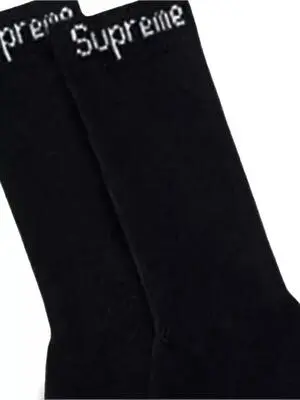 Supreme Logo-print Crew Socks