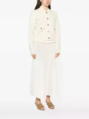 ERMANNO FIRENZE Crochet-patch Button-up Cardigan