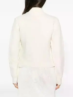 ERMANNO FIRENZE Crochet-patch Button-up Cardigan