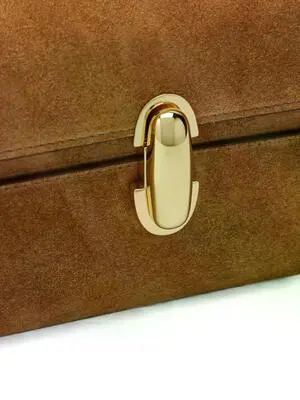Savette Symmetry Slim Suede Clutch Bag