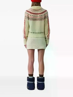 Guest In Residence Patterned-knit Cardigan