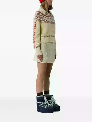 Guest In Residence Fair Isle-style Knit Cardigan