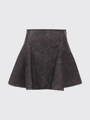 DIESEL® O-erina High-waisted A-line Polyurethane Mini Skirt - Black