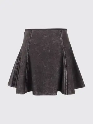 DIESEL® O-erina High-waisted A-line Polyurethane Mini Skirt - Black