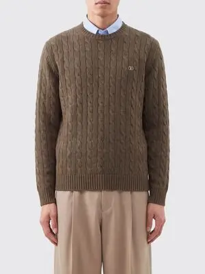 Valentino Garavani Vlogo Signature Cashmere Crewneck Sweater - Brown