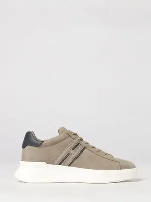 Hogan H580 Low-top Suede Sneakers With Platform Sole - Earth