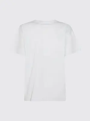 MAISON MARGIELA Cotton T-shirt With Numeric Logo And Dropped Shoulders