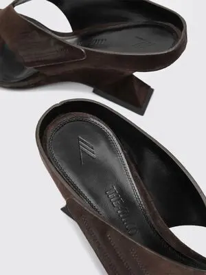 Attico Suede Wedge Heeled Sandals