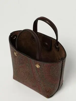Etro Essential Mini Paisley Cotton Tote Bag With Shoulder Strap