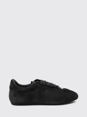 Dolce & Gabbana Suede Low-top Sneakers With Embossed Logo - Black