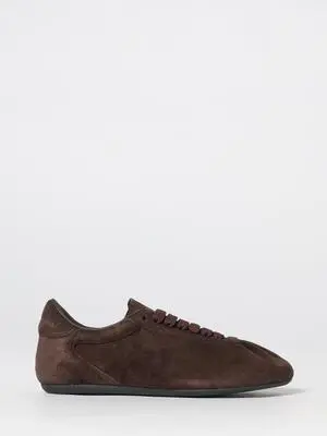Dolce & Gabbana Suede Low-top Sneakers With Embossed Logo - Ebony