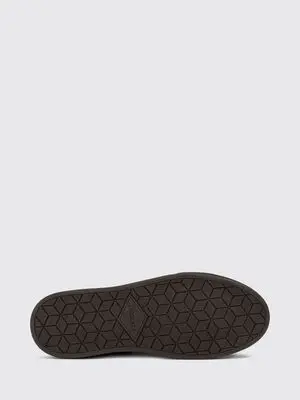 DOUCAL'S Smooth Calfskin Leather Lace-up Sneakers - Brown