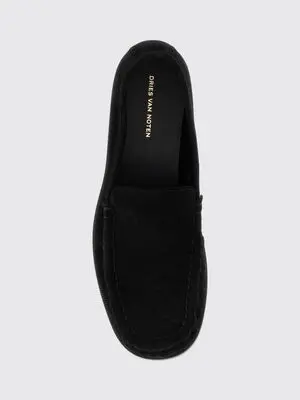 Dries Van Noten Suede Loafers - Black