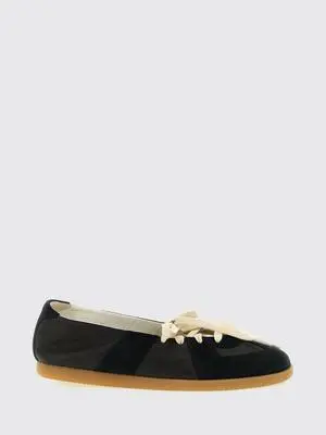 MAISON MARGIELA Replica Lambskin And Suede Ballet Flats - Black