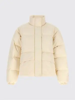 JIL SANDER Short Quilted Nylon Puffer Jacket With High Collar