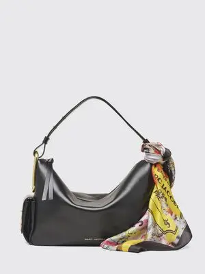 Marc Jacobs All-over Graphic Logo Print Scarf In Pure Silk