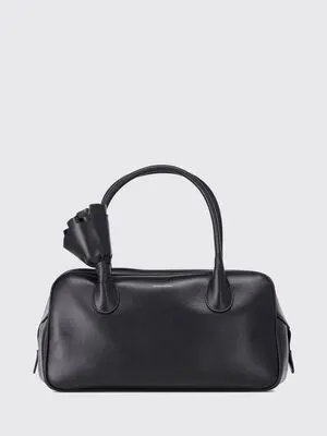 Magda Butrym Brigitte Leather Handbag With Flower Appliqu - Silver