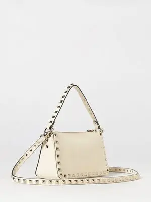Valentino Garavani Rockstud Calfskin Leather Mini Handbag - Ivory