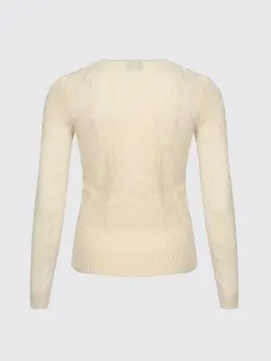 Polo Ralph Lauren Slim Fit V-neck Wool Sweater With Embroidered Pony Logo - White