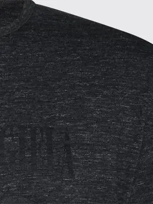 MAISON MARGIELA Graphic Logo Print Cotton Crewneck T-shirt - Charcoal