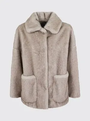 Herno Faux Fur Coat - Grey