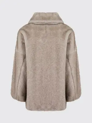Herno Faux Fur Coat - Grey