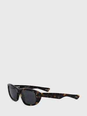Balenciaga Aviator Acetate Sunglasses With Contrast Monogram - Beige