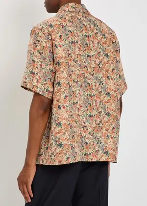 Valentino Garavani Floral-print Silk-chiffon Shirt