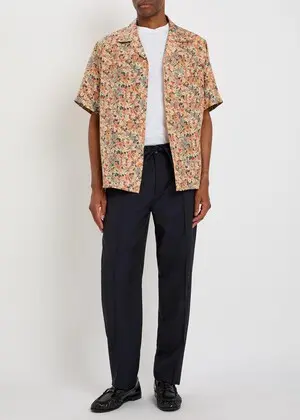 Valentino Garavani Floral-print Silk-chiffon Shirt