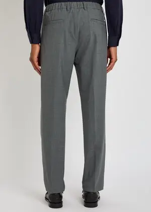 Herno Pleated Straight-leg Trousers