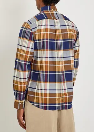 Gant Yale Checked Cotton-poplin Shirt