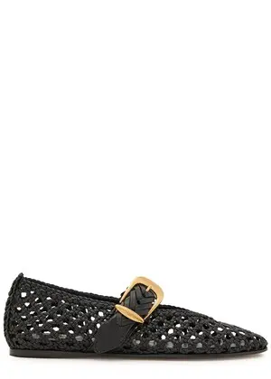 Zimmermann Alchemy Braided Leather Ballet Flats