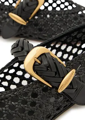 Zimmermann Alchemy Braided Leather Ballet Flats