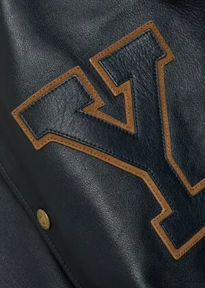 Gant Yale Quilted Leather Varsity Jacket