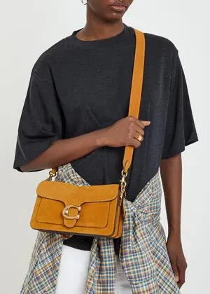 COACH Tabby 26 Suede Shoulder Bag