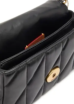 COACH Tabby 19 Quilted Suede Cross-body Bag - Black