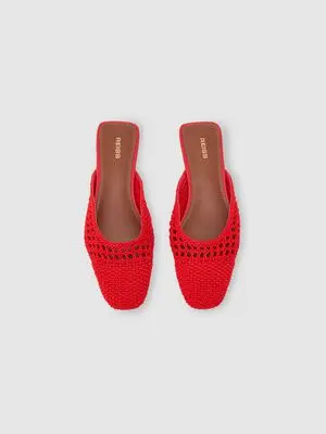 REISS Woven Slip-on Mules