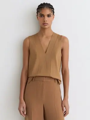 REISS V-neck Shell Top