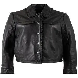 Mauritius Leather Shacket Frill Collar Limma