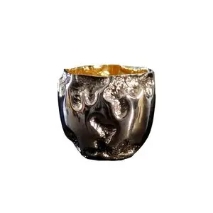 ANATOLIACRAFT Handmade Chased Copper Mug Tumbler, One Of A Kind Collection - Brown