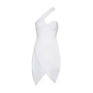 THE GT ATELIER One Shoulder Dress - White