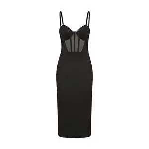 THE GT ATELIER Corset Bodycon Midi Dress