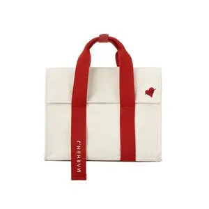 Marhen.j White / Red Roy Mini Canvas Heart Signal