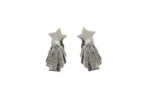 VICKISARGE Neutrals / Glimmer Earrings Clip - Silver