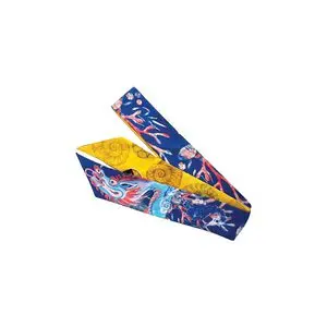 SUKI WANG LONDON Sapphire Silk Scarf Blossom Into Power - Blue