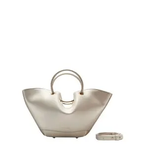 SAONARA BRAND Mini Capazo Bag Ivory Leather - White