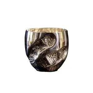 ANATOLIACRAFT Handmade Chased Copper Mug Tumbler One Of A Kind Collection - Brown
