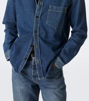 Saint Laurent Cassandre Denim Shirt