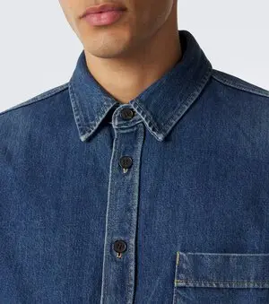 Saint Laurent Cassandre Denim Shirt